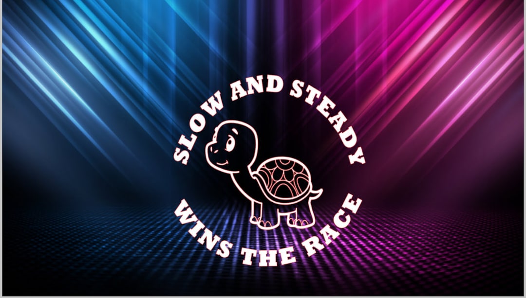Slow and Steady Wins the Race Sticker - Etsy