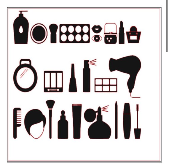 Make up Label Add on Icons - Etsy