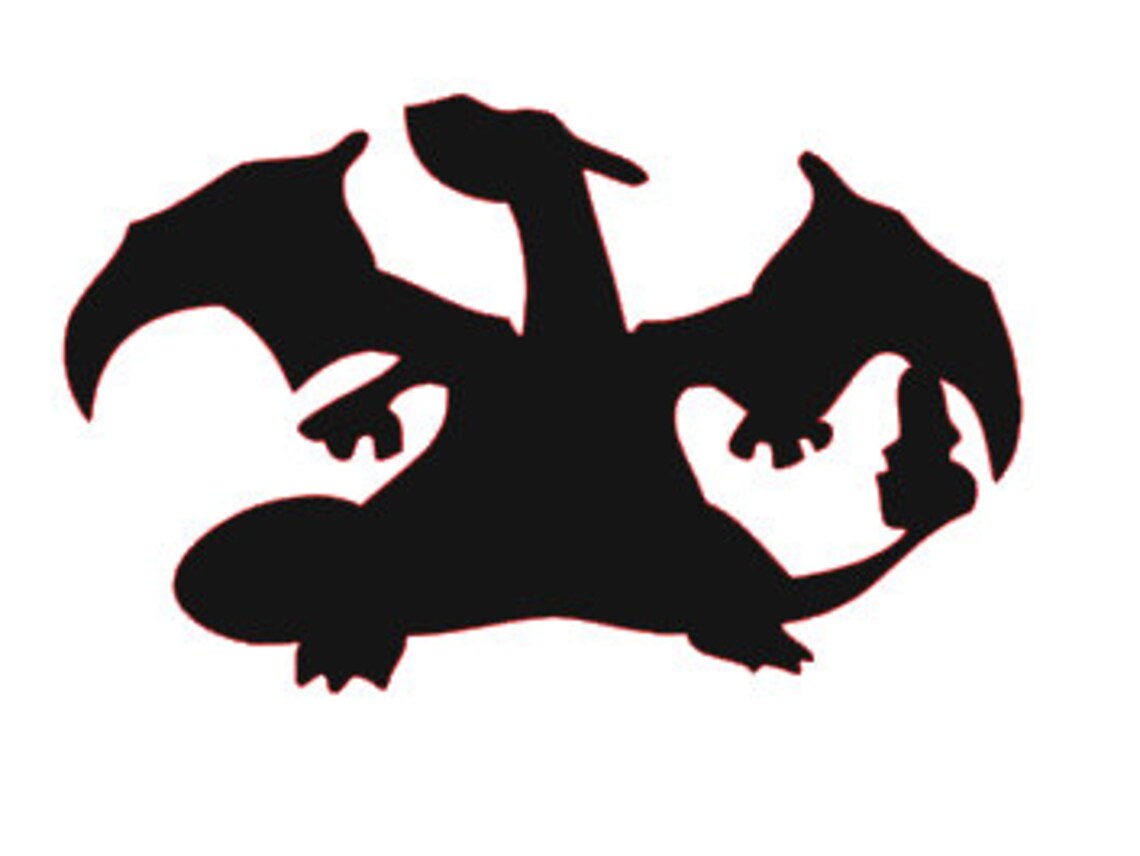 Silueta de Charizard - Etsy México