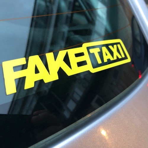 Fake Taxi Car Decal - Etsy