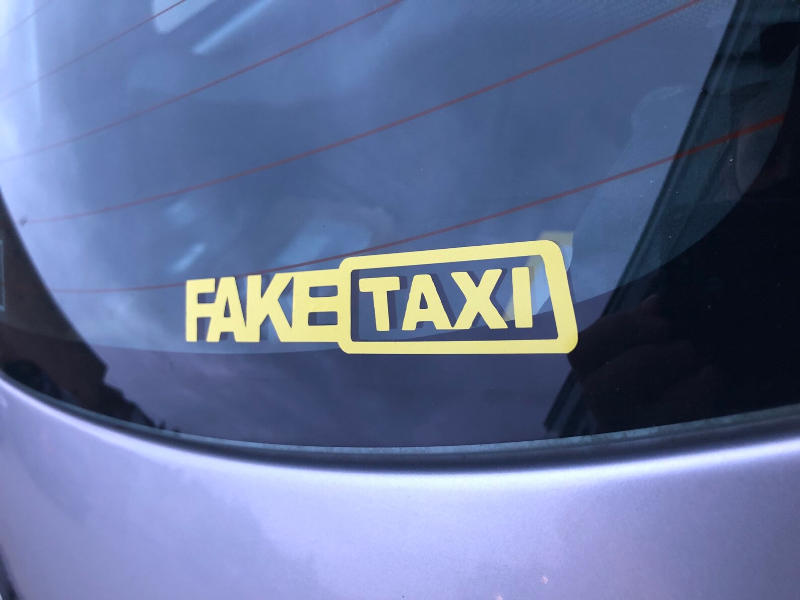 Fake Taxi Car Decal - Etsy