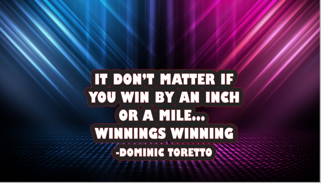 It Doesn’t Matter If You Win by an Inch or a Mile Winnings Winning - Etsy