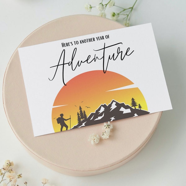 Birthday Card "another Year of Adventure" - Etsy
