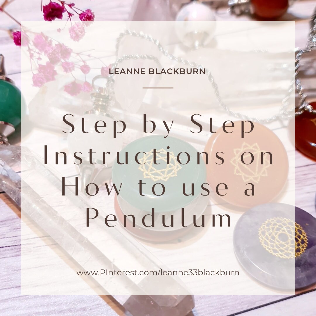 Step by Step Instructions on How to Use a Pendulum - Etsy