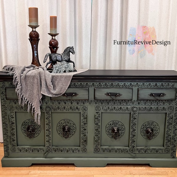 Painted Buffet - Etsy