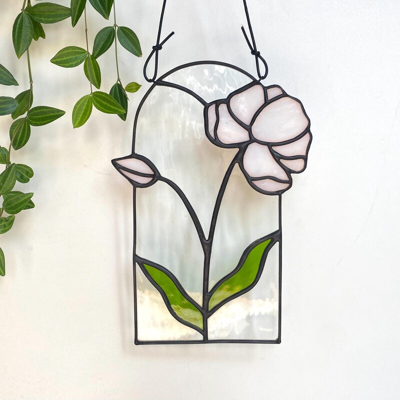 Peony Stained Glass - Etsy