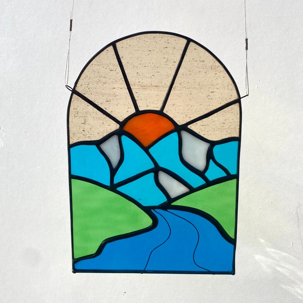 Stained Glass River - Etsy