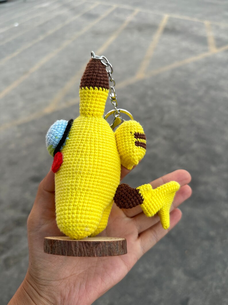 Pikachu Amongus Keychain/ Crochet Keychain/cute Amigurumi Keychain ...