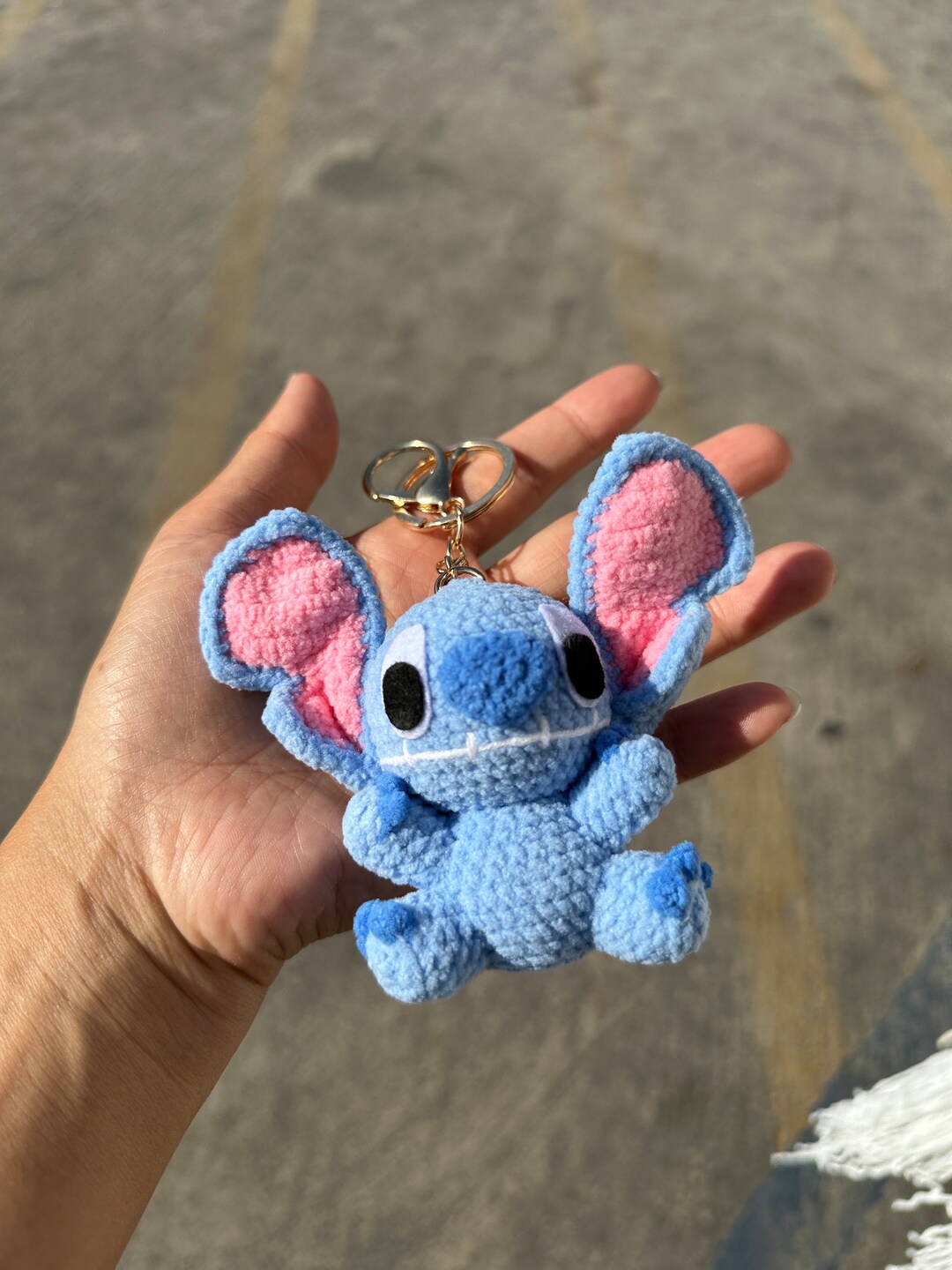 Blue Stitch Keychain/ Crochet Keychain /handmade - Etsy