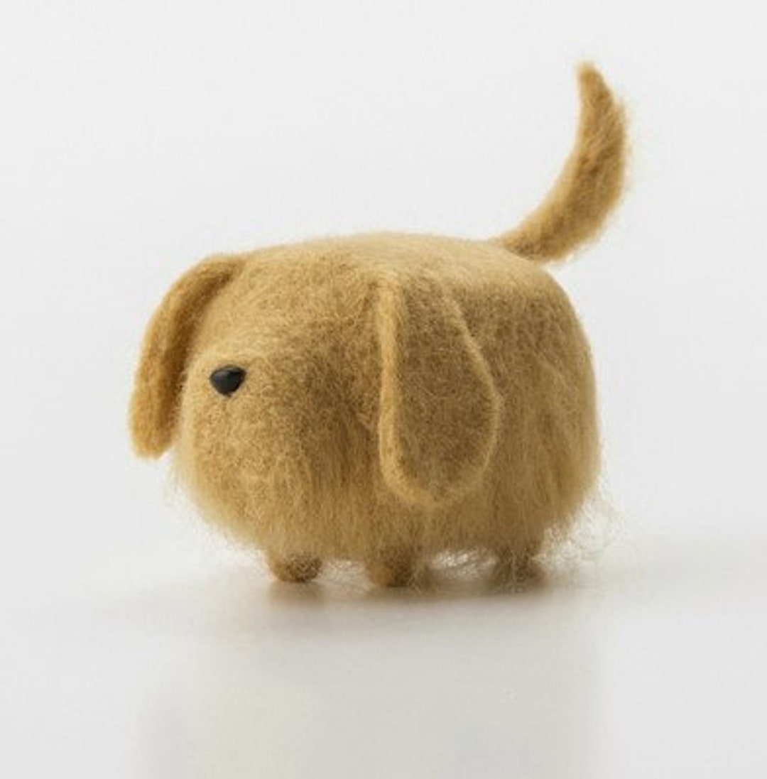 FINISHED Dog / Golden Retriever Wool Needle Felting Animal - Etsy