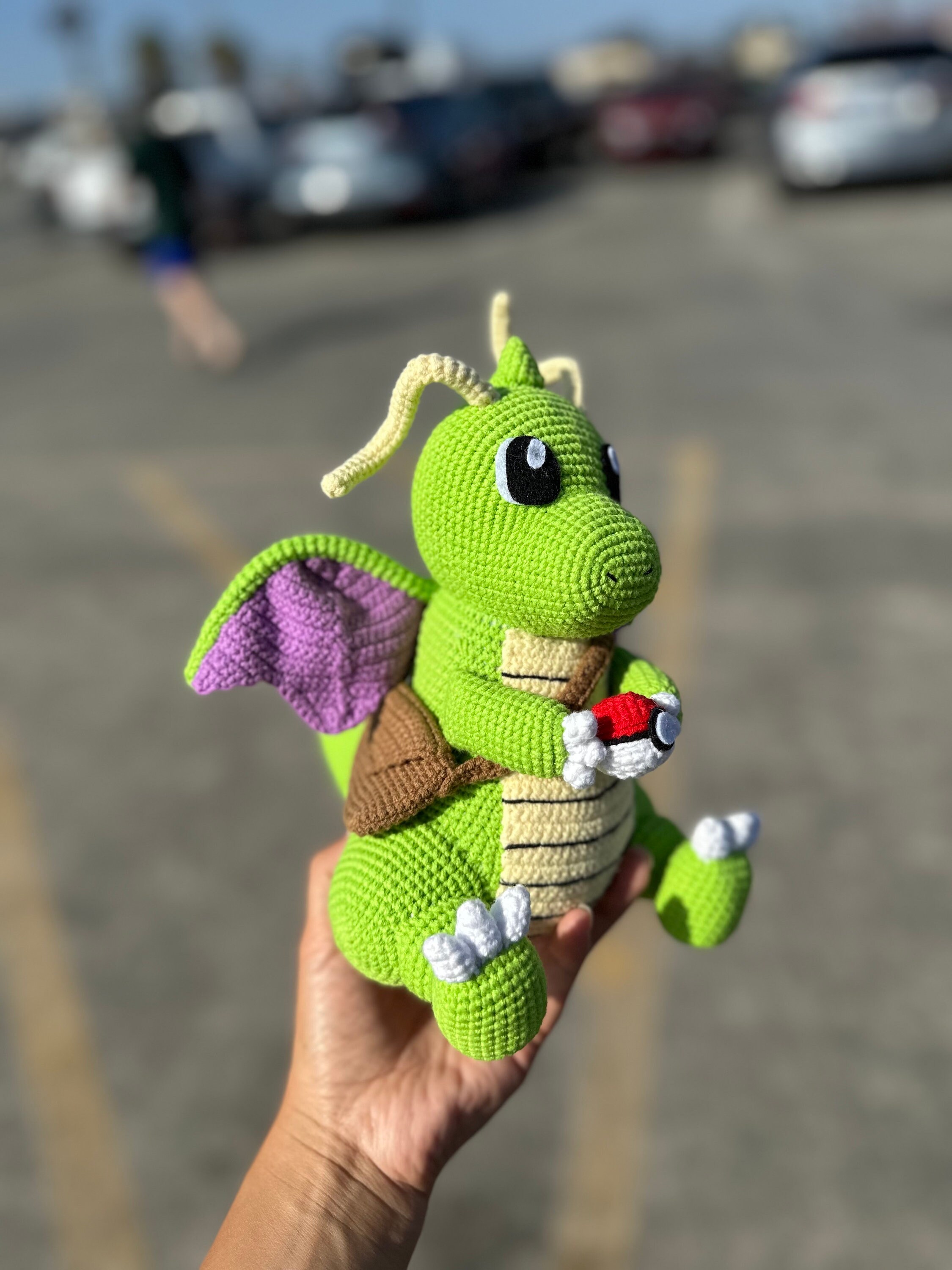 Shiny Dragonite Keychain/ Crochet Keychain/cute Keychain Handmade - Etsy