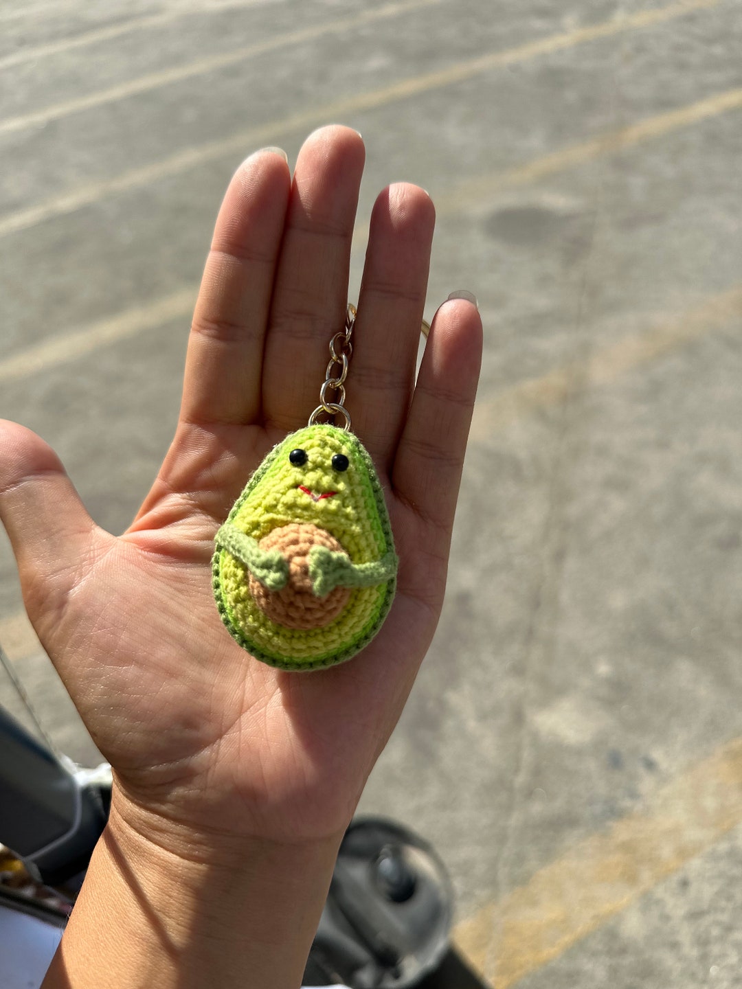 Avocado Keychain/ Crochet Keychain/cute Keychain Handmade - Etsy