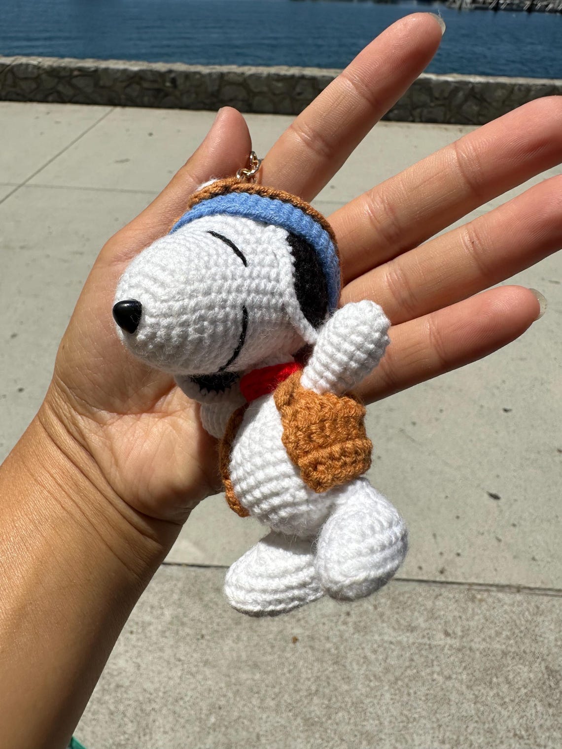 Pilot Snoopy Keychain/ Crochet Keychain/cute Amigurumi Keychain ...