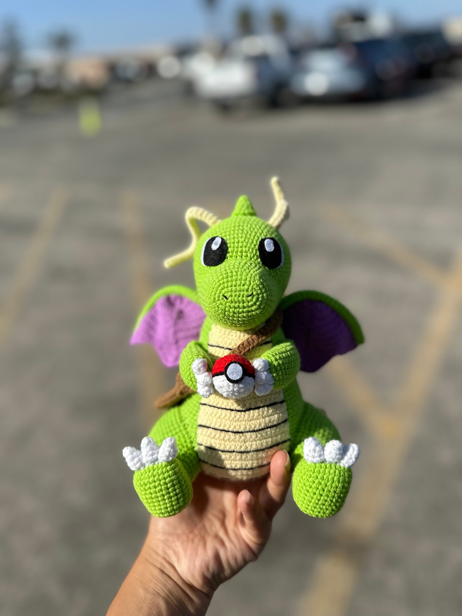 Shiny Dragonite Keychain/ Crochet Keychain/cute Keychain Handmade - Etsy