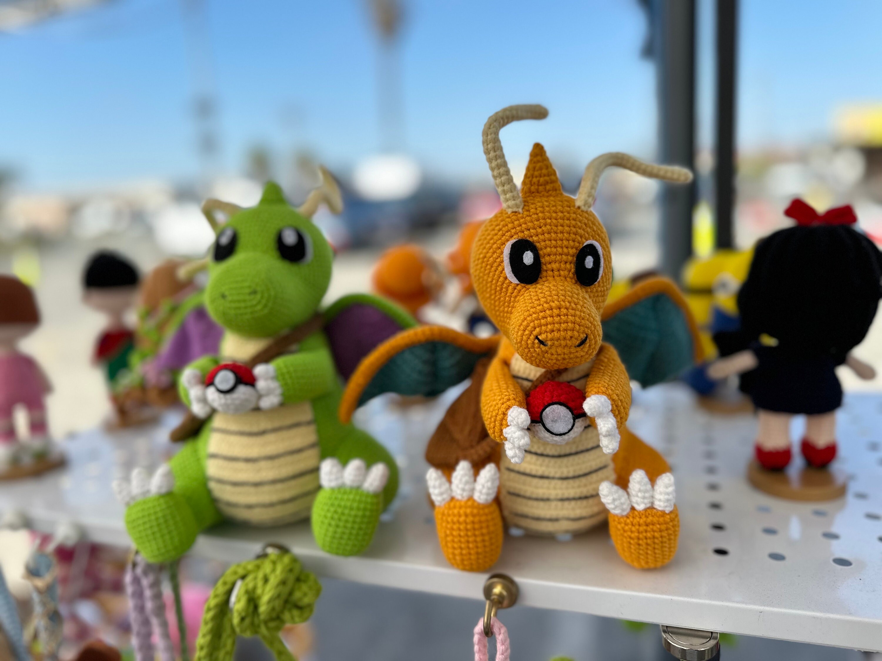 Shiny Dragonite Keychain/ Crochet Keychain/cute Keychain Handmade - Etsy