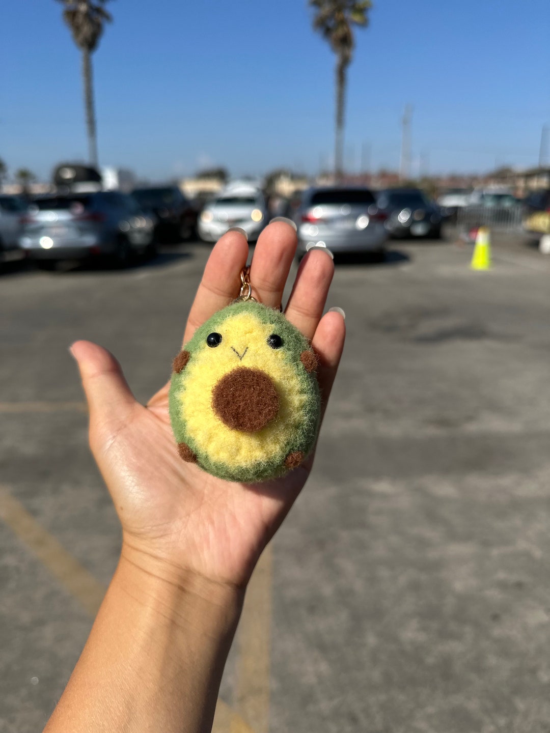 Avocado Keychain/ Crochet Keychain/cute Keychain Handmade - Etsy