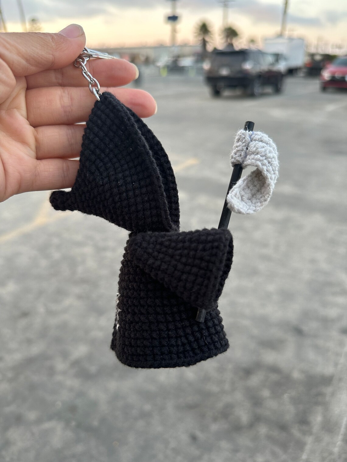 Grim Reaper Keychain/ Crochet Keychain/cute Keychain Handmade - Etsy