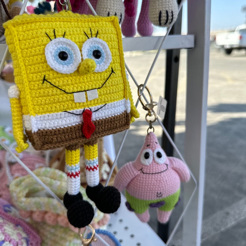 Spongebob Keychain - Etsy