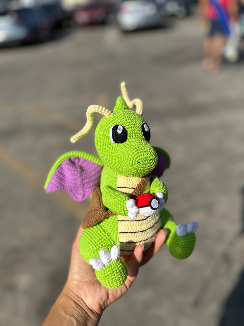 Shiny Dragonite Keychain/ Crochet Keychain/cute Keychain Handmade - Etsy