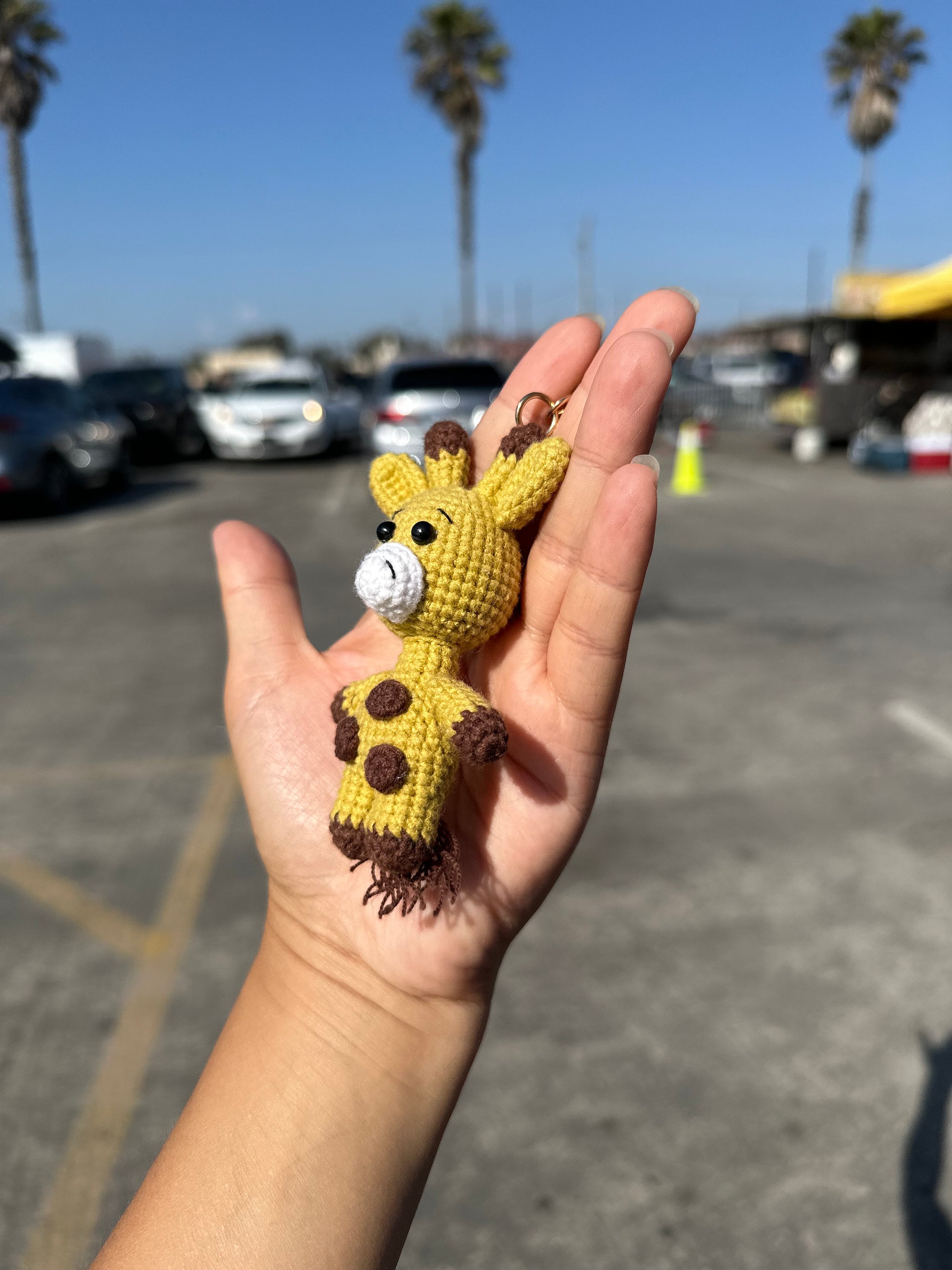Giraffe Keychain/ Crochet Keychain/cute Amigurumi Keychain Handmade - Etsy