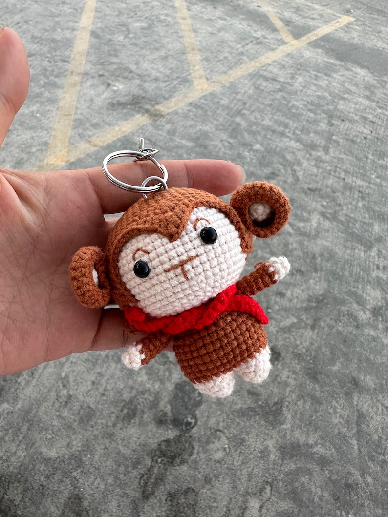 Baby Monkey Keychain/ Crochet Keychain/cute Amigurumi Keychain Handmade - Etsy