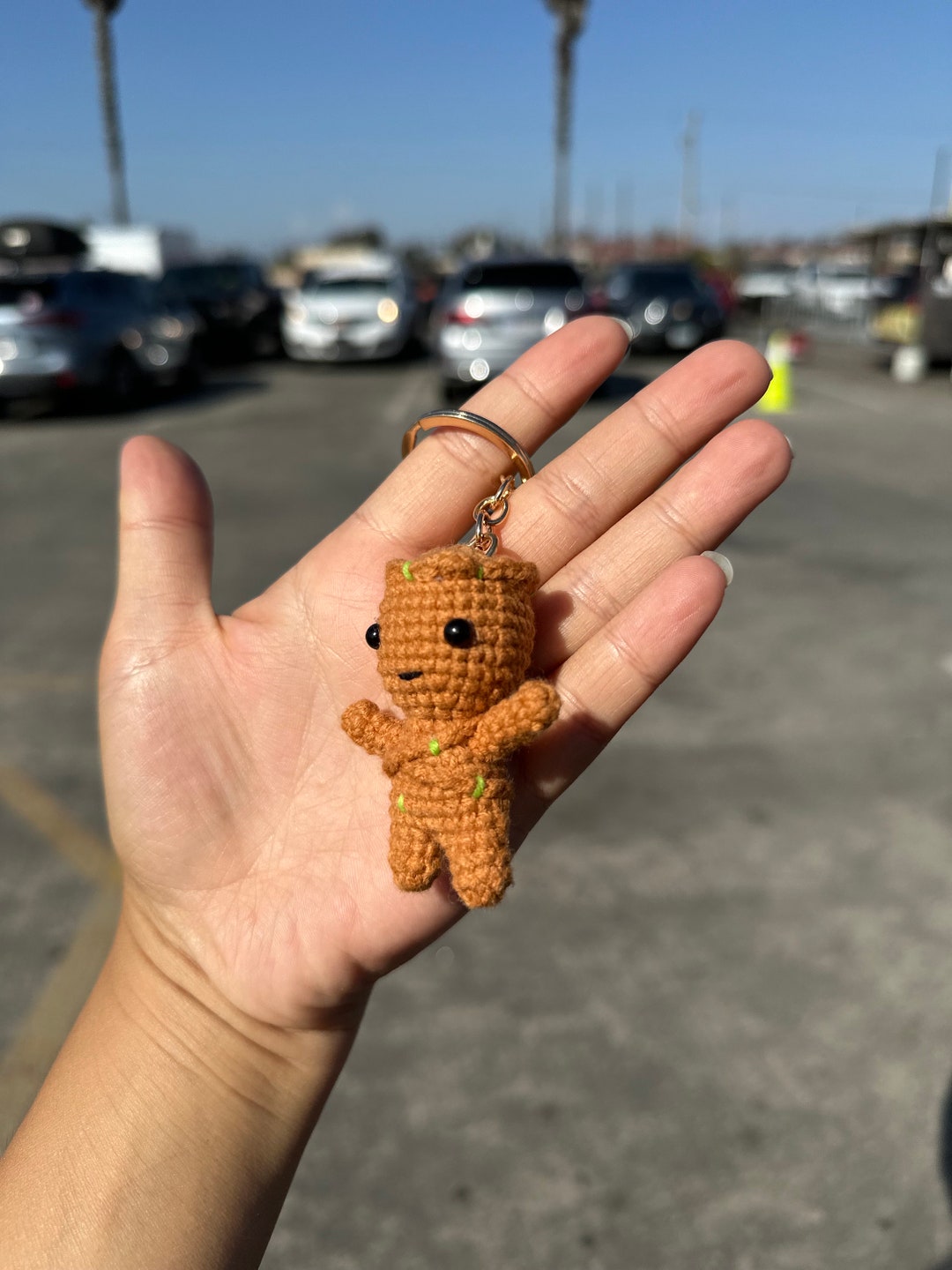 Baby Groot Keychain/ Crochet Keychain/cute Amigurumi Keychain Handmade ...