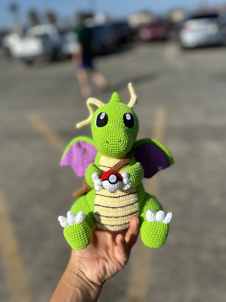 Shiny Dragonite Keychain/ Crochet Keychain/cute Keychain Handmade - Etsy