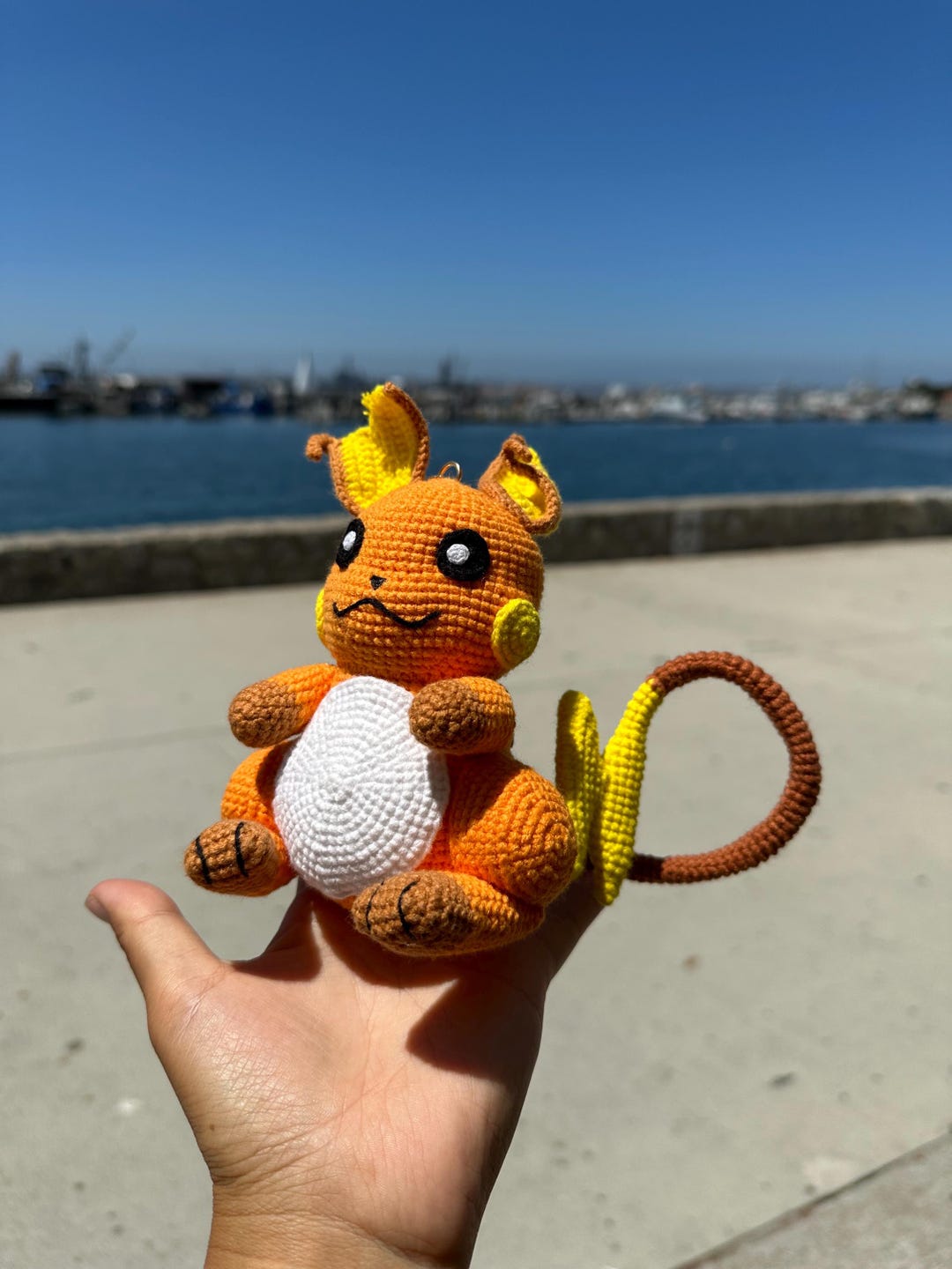 Pokémon Raichu Keychain/ Crochet Keychain/cute Amigurumi Keychain ...