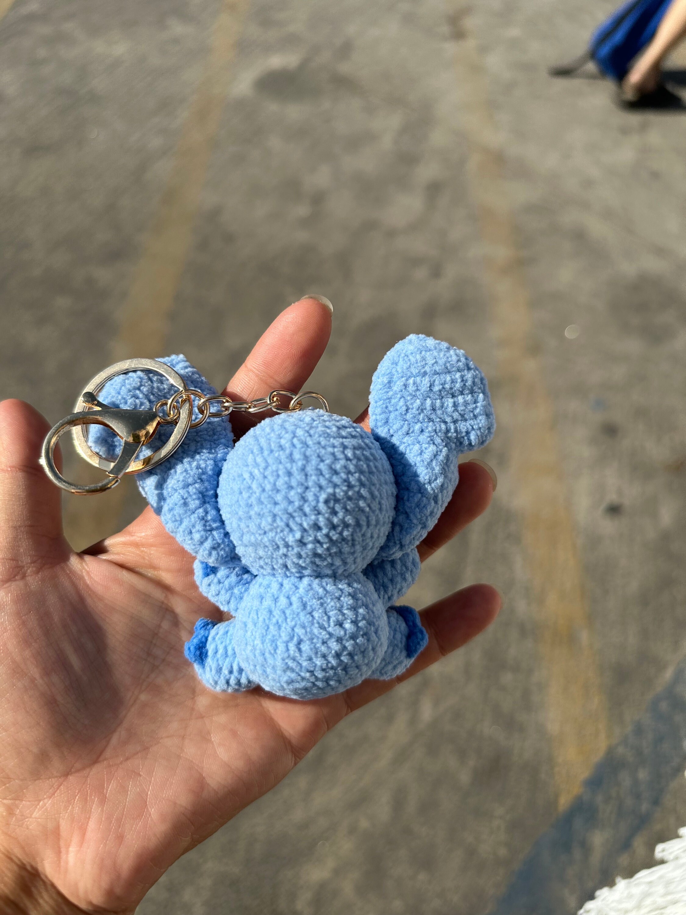 Blue Stitch Keychain/ Crochet Keychain /handmade - Etsy