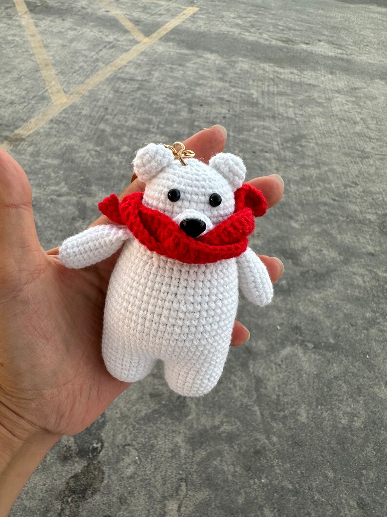 Coca-cola Bear Keychain/ Crochet Keychain/cute Amigurumi Keychain ...