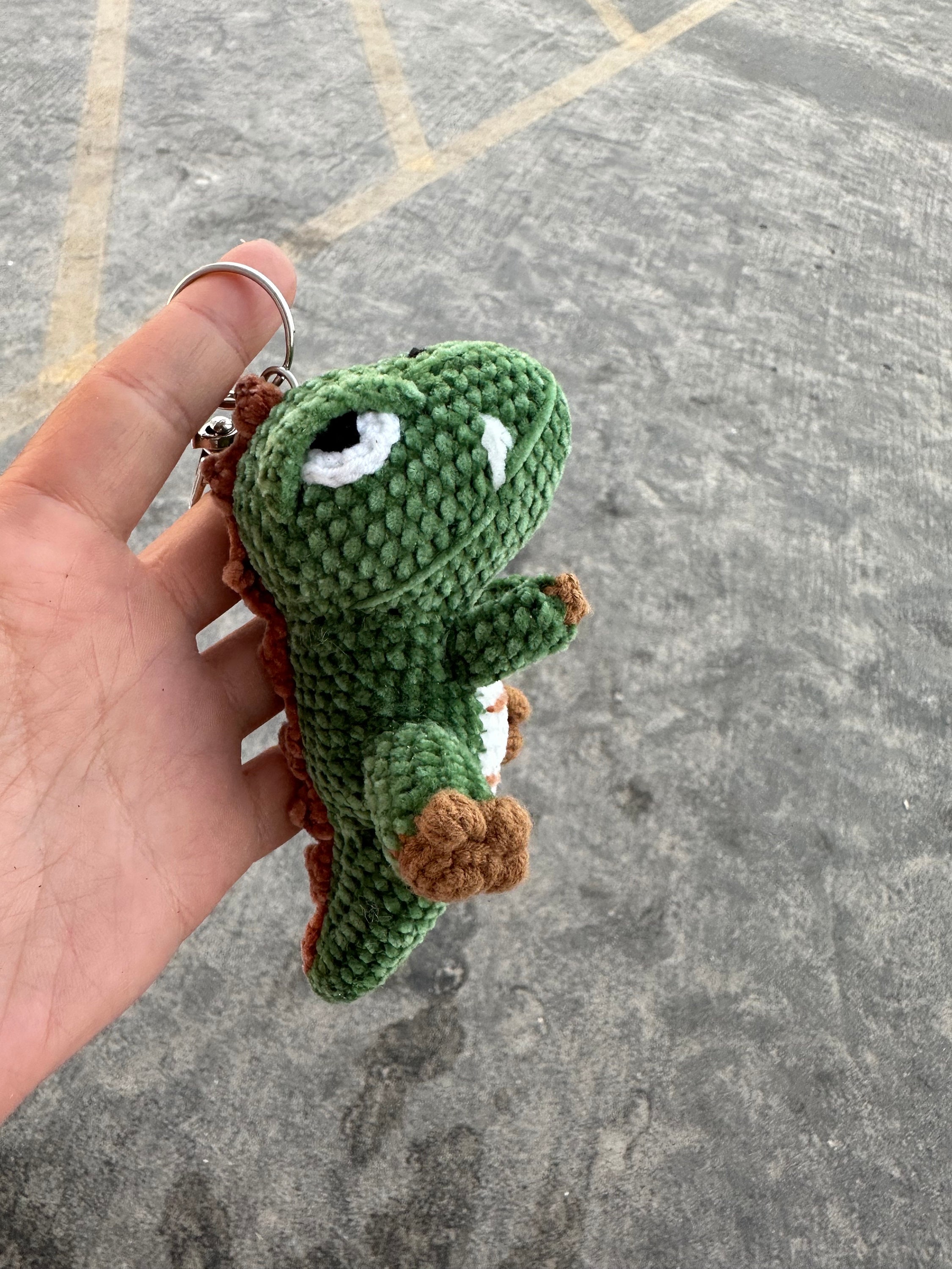 Alligator/crocodile/dragon/godzilla Keychain/ Crochet Keychain/cute ...