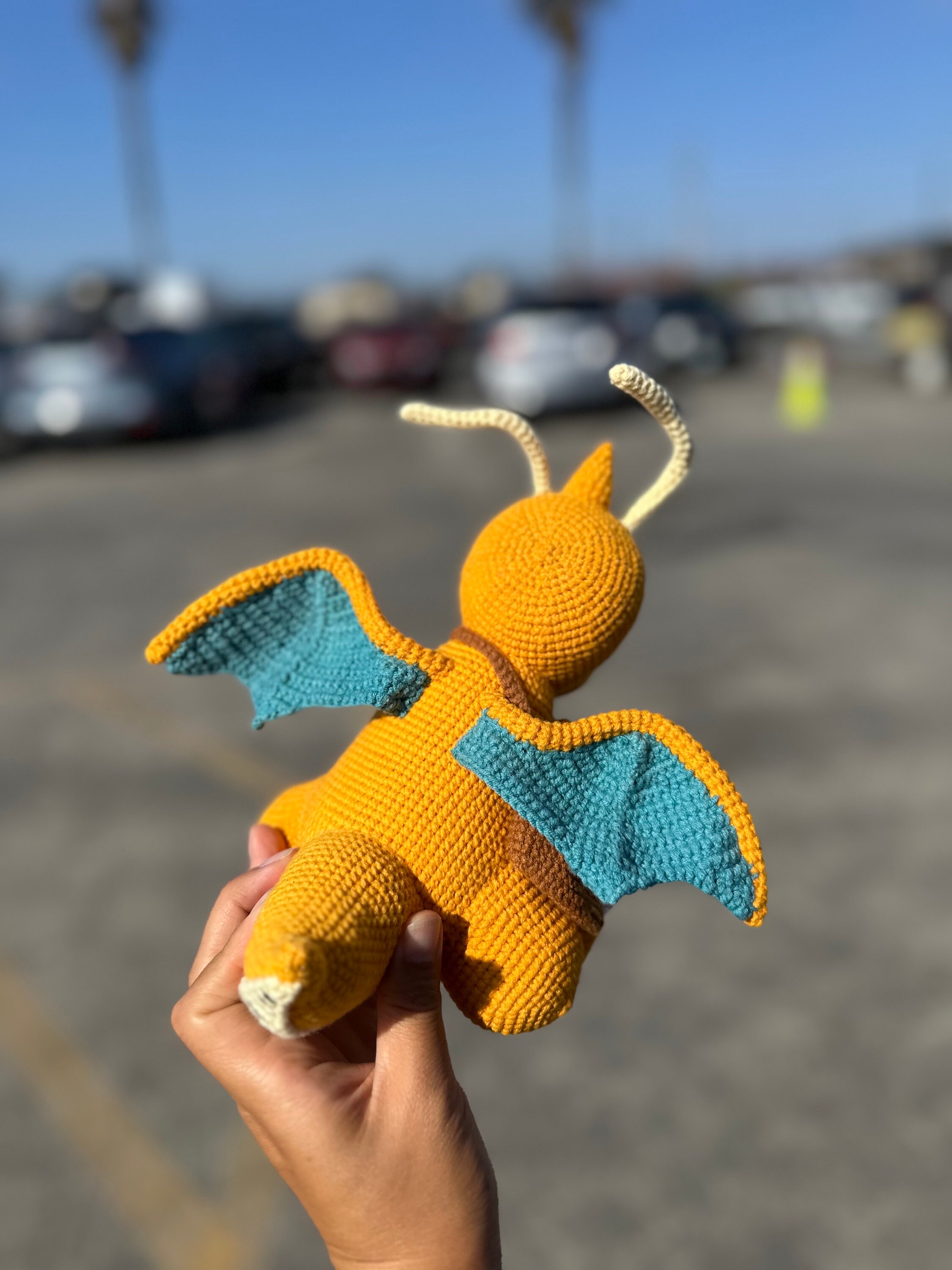 Shiny Dragonite Keychain/ Crochet Keychain/cute Keychain Handmade - Etsy