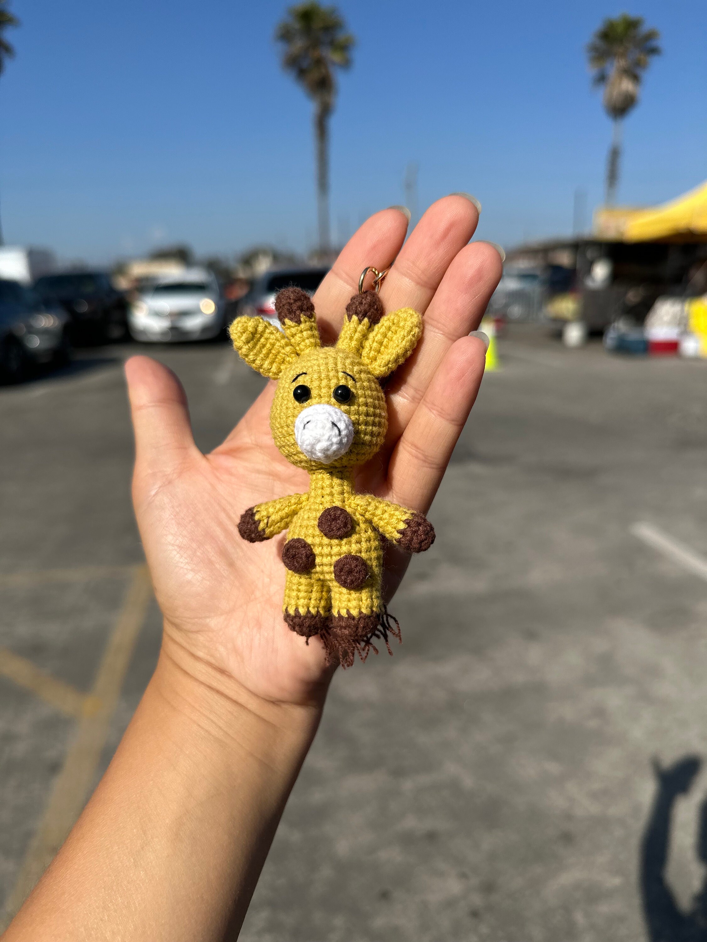 Giraffe Keychain/ Crochet Keychain/cute Amigurumi Keychain Handmade - Etsy