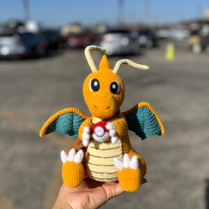 Shiny Dragonite Keychain/ Crochet Keychain/cute Keychain Handmade - Etsy