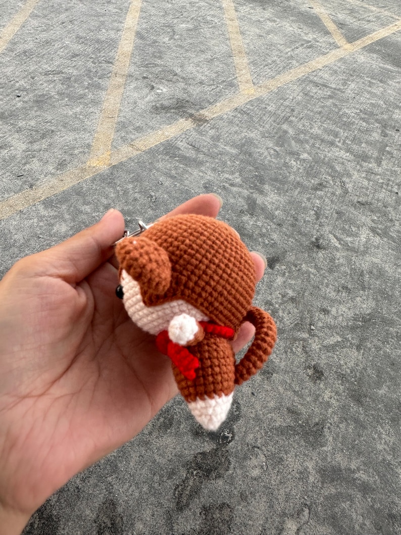 Baby Monkey Keychain/ Crochet Keychain/cute Amigurumi Keychain Handmade ...