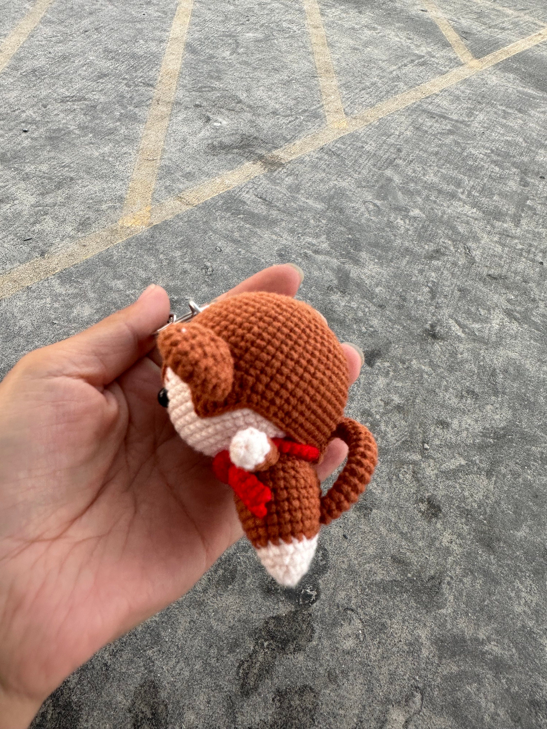 Baby Monkey Keychain/ Crochet Keychain/cute Amigurumi Keychain Handmade ...