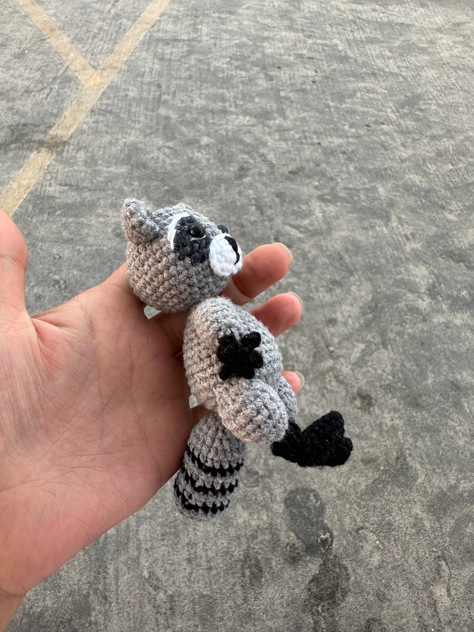 Raccoon Keychain/ Crochet Keychain/cute Amigurumi Keychain Handmade - Etsy