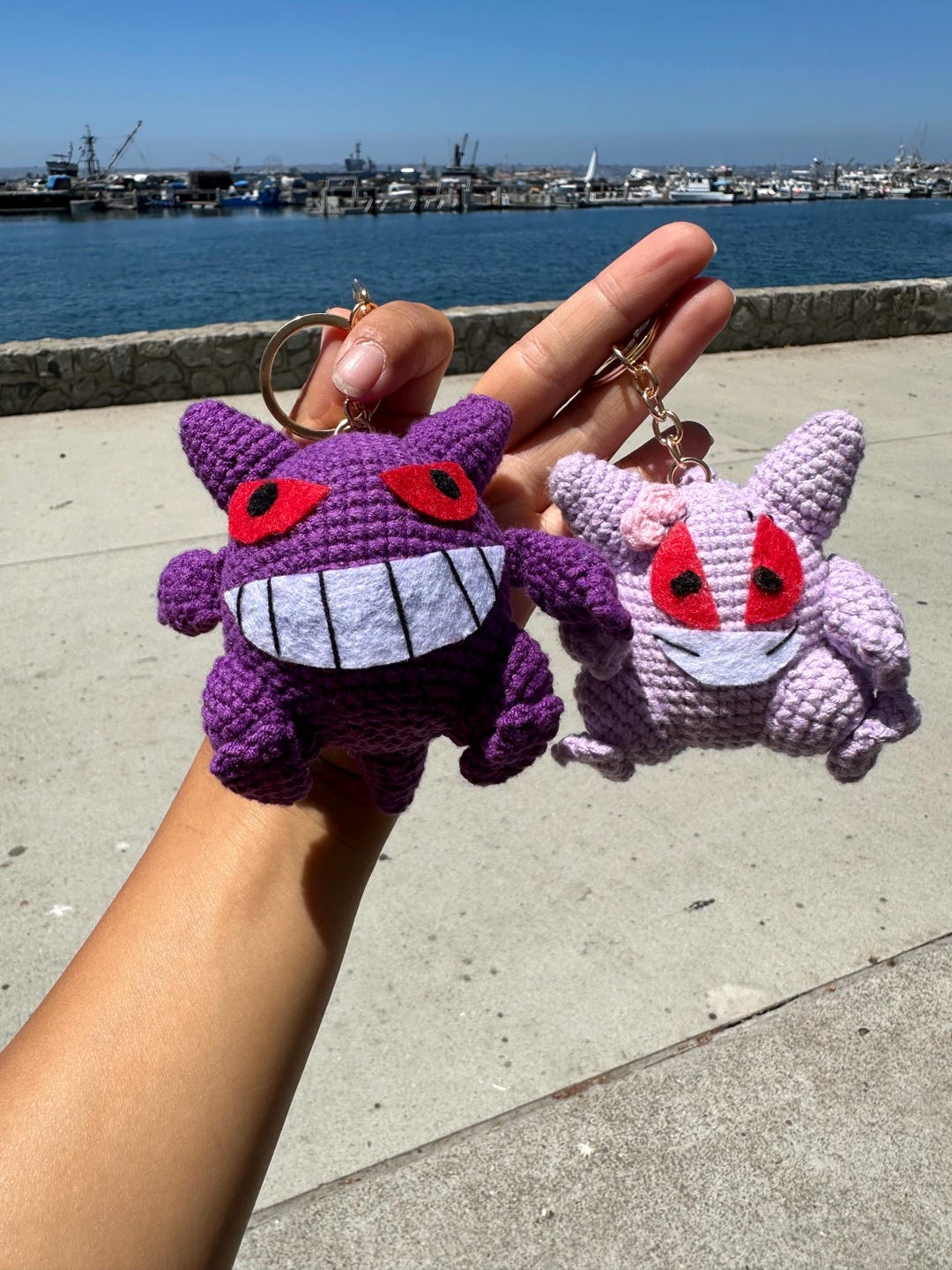 Pokémon Gengar Keychain/ Crochet Keychain/cute Amigurumi Keychain ...
