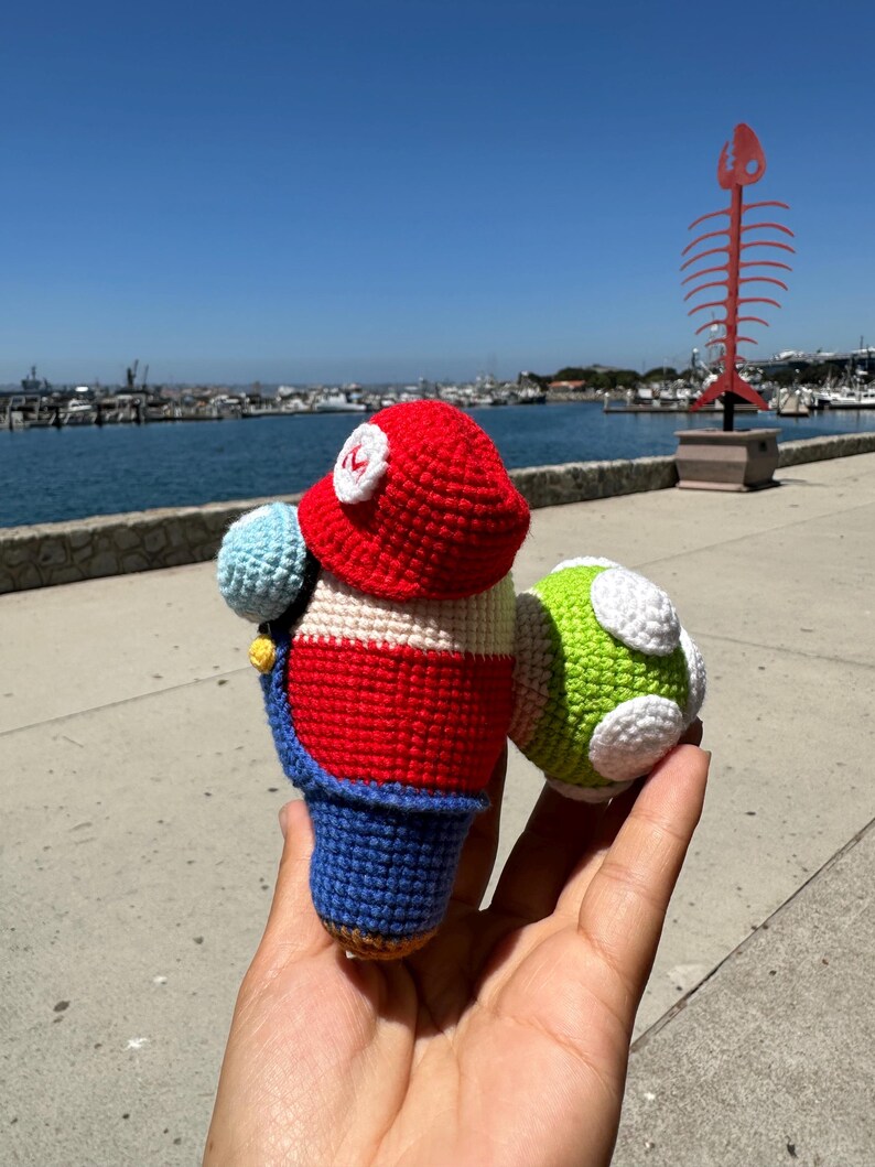 Amongus Mario Keychain/ Crochet Keychain/cute Amigurumi Keychain ...