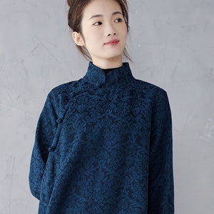 Cheongsam Dress Hanfu Style Blue Qipao Chinese Style Dress - Etsy