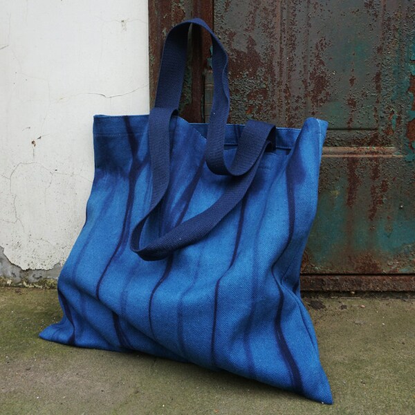 Indigo Dye Tote - Etsy