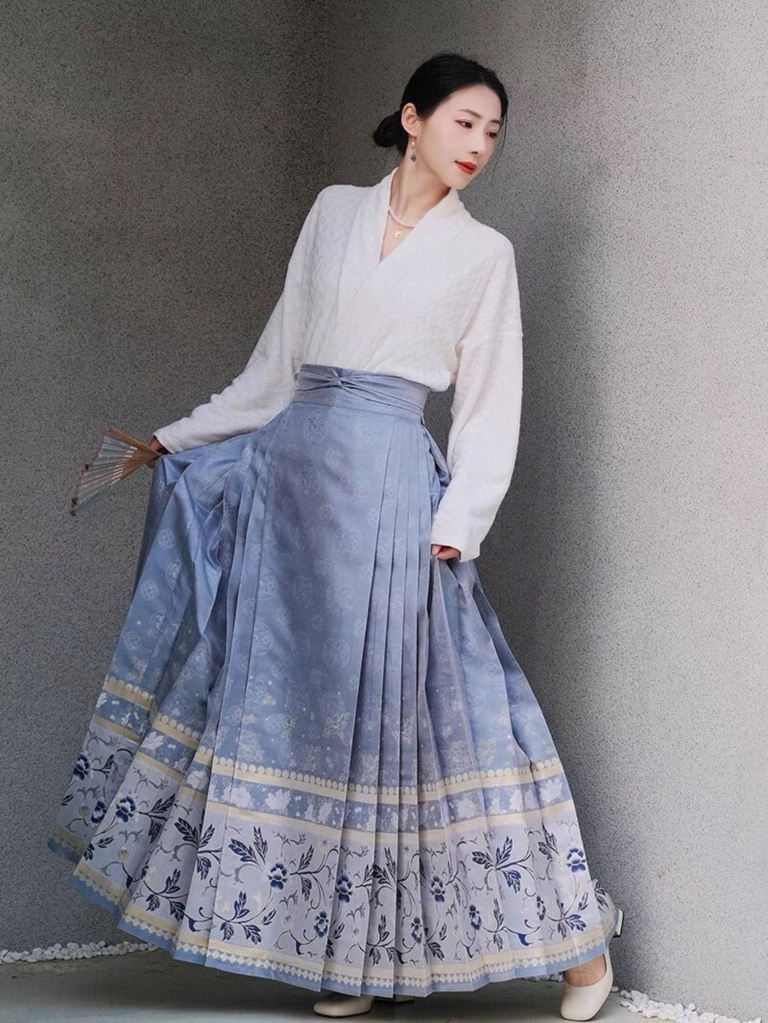 Mamianqun, Horse Face Skirt, Hanfu Skirt, Chinese Style Horse Face Skirt, Hanfu Costume, Chinese ...