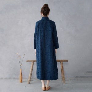Cheongsam Dress Hanfu Style Blue Qipao Chinese Style Dress - Etsy