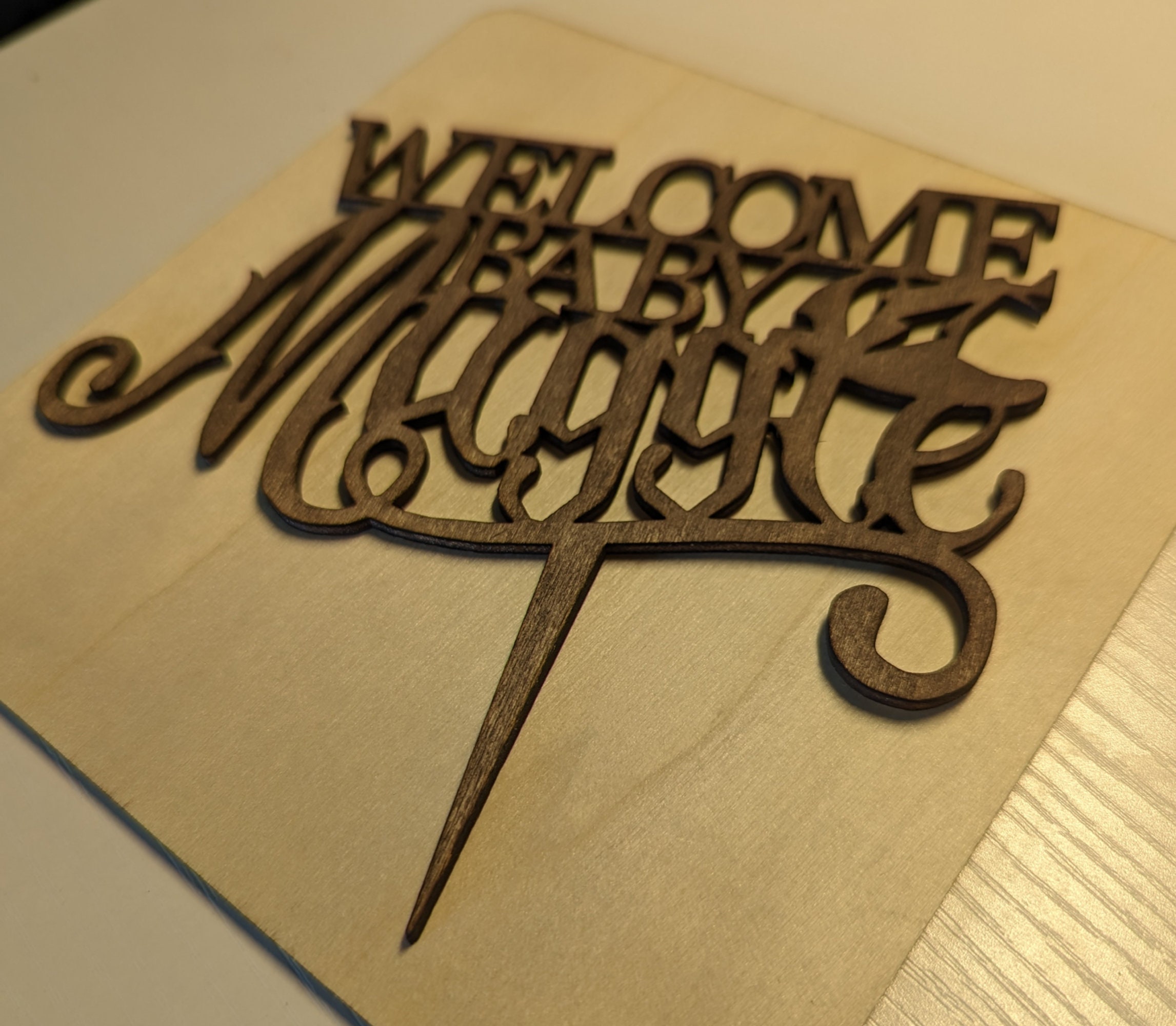 Harry Potter welcome Baby Muggle Cake Topper - Etsy
