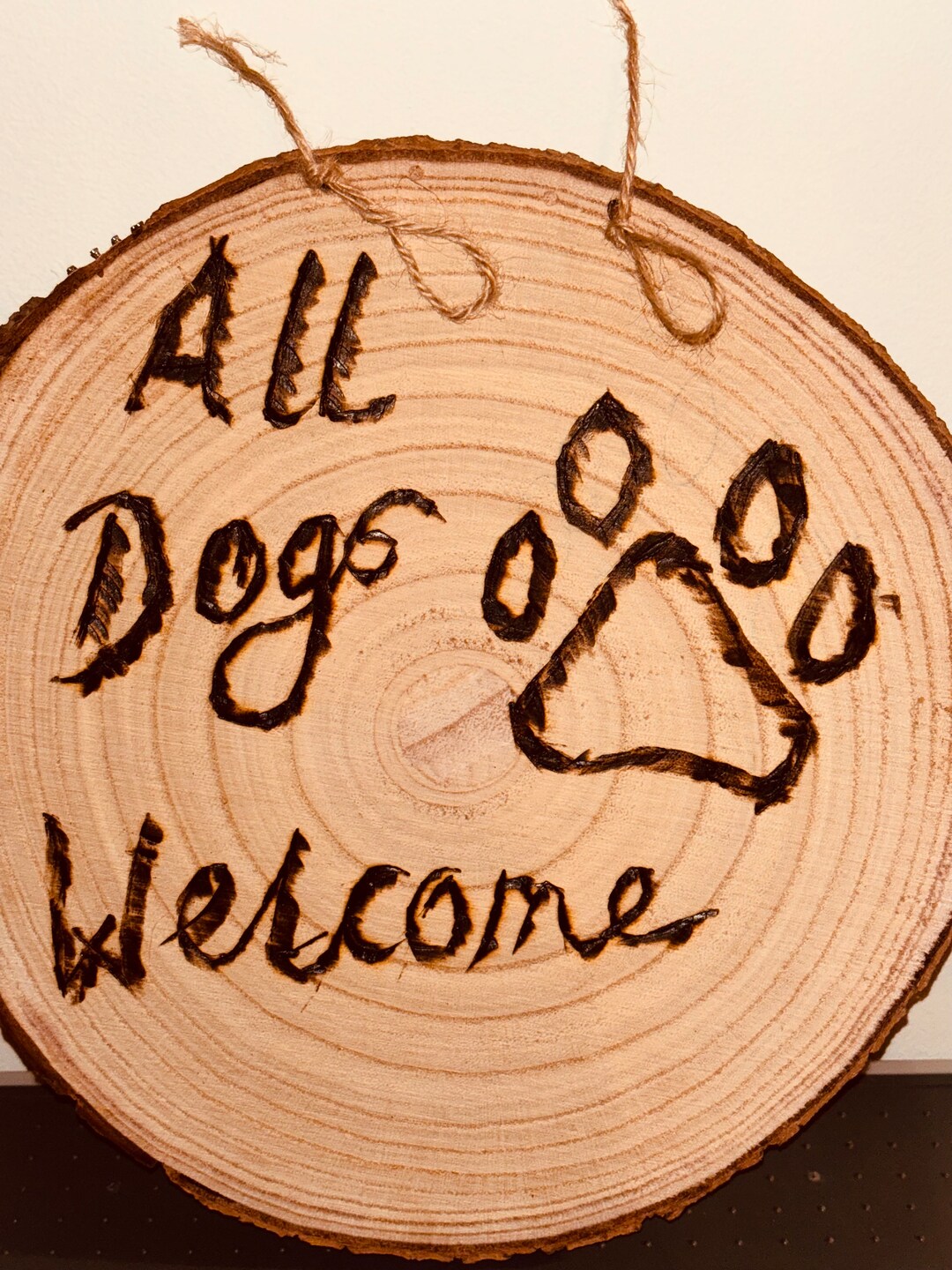 All Dogs Welcome Wood Home Sign Decoration/hanging Wall Sign - Etsy
