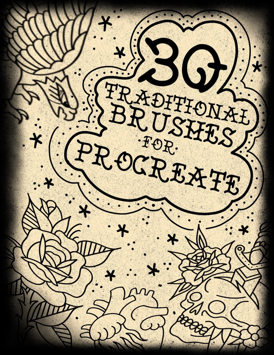 Procreate Traditional Flash Brush Set - Etsy