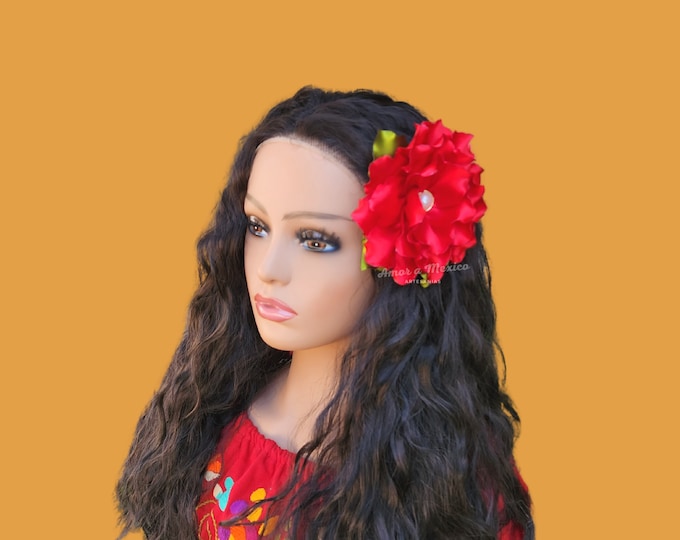 Mexican Hair Clip Huichol Flower Huichol Hair Clip Colorful - Etsy