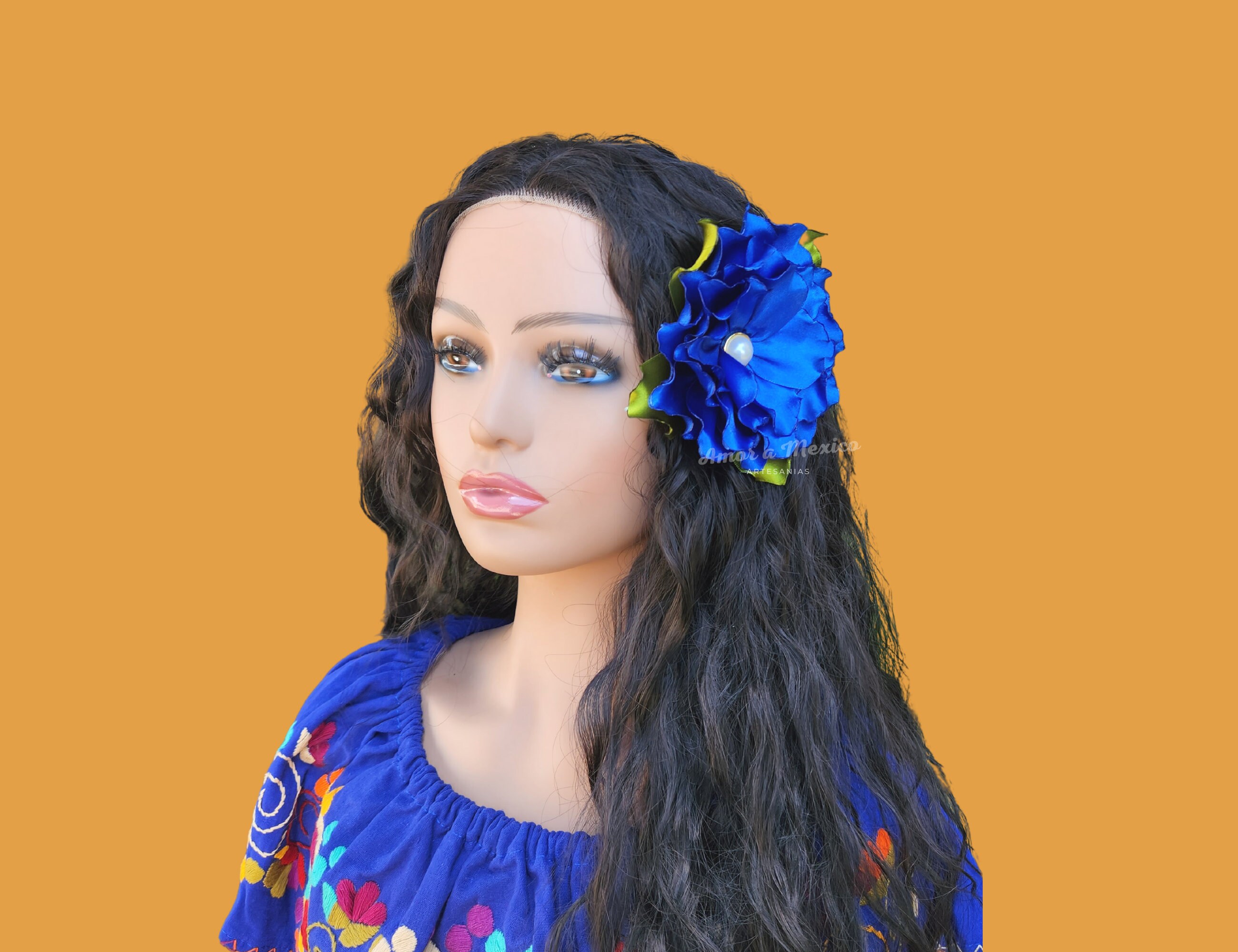 Mexican Floral Headpiece, Mexican Hair Clip for Women, Traditional ...