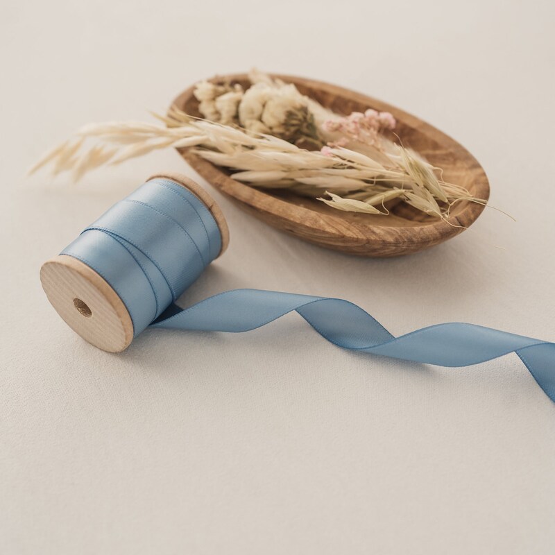 Blue Satin Ribbon - Etsy