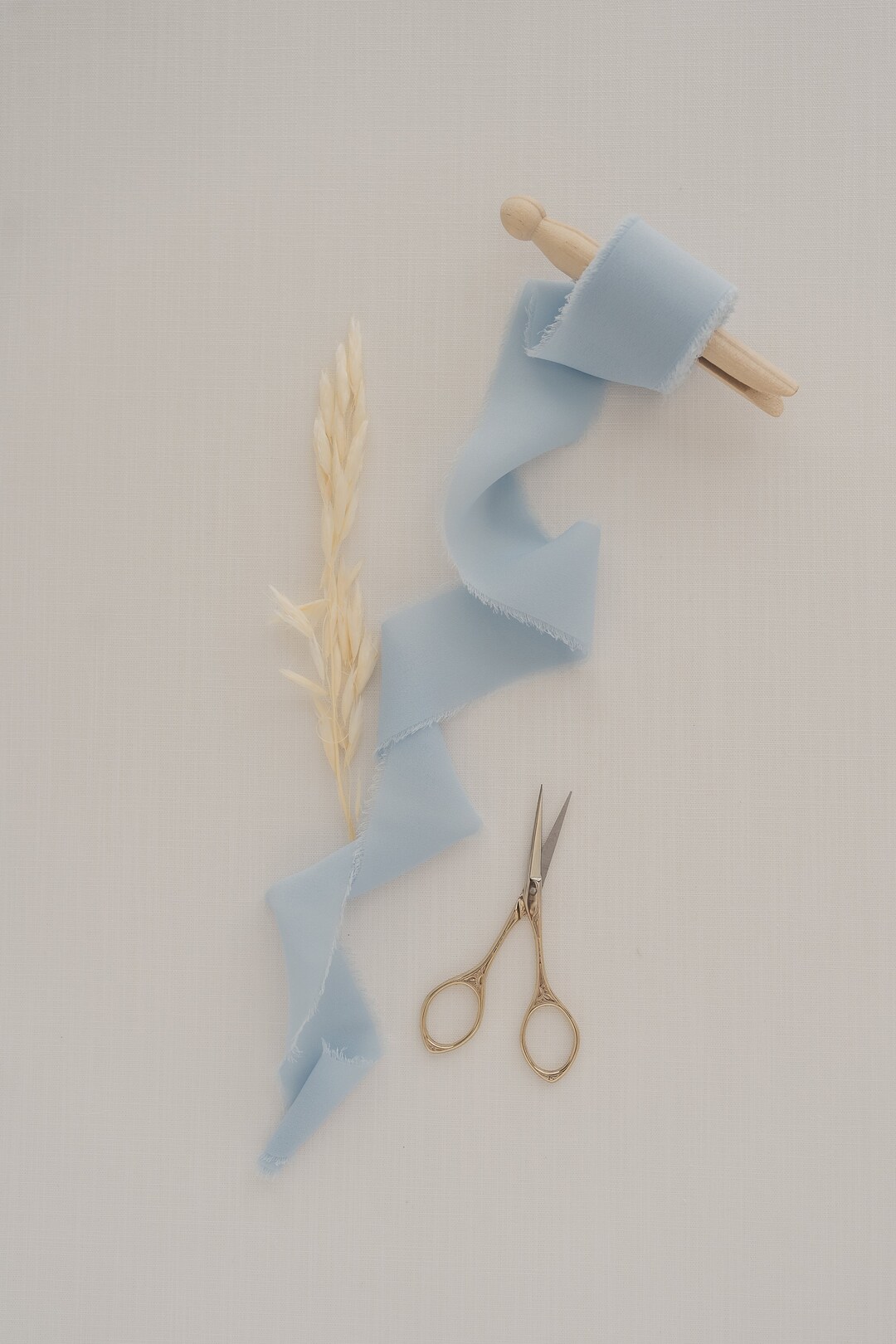 Baby Blue Silk Chiffon Ribbon 1.5 by the Yard Chiffon Ribbon, Hand Dyed ...